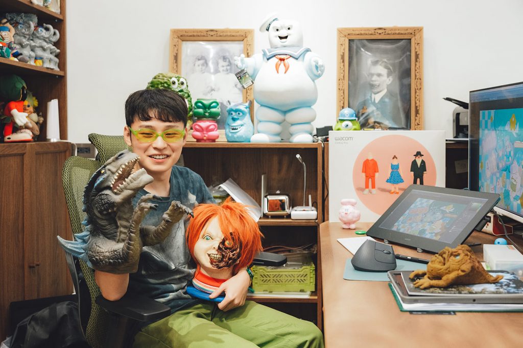 怪誕宇宙的造物主！藝術家 KINGJUN 用「醜」插畫征服地球人，散播快樂病毒是最好玩的事・Wacom Club 會員俱樂部